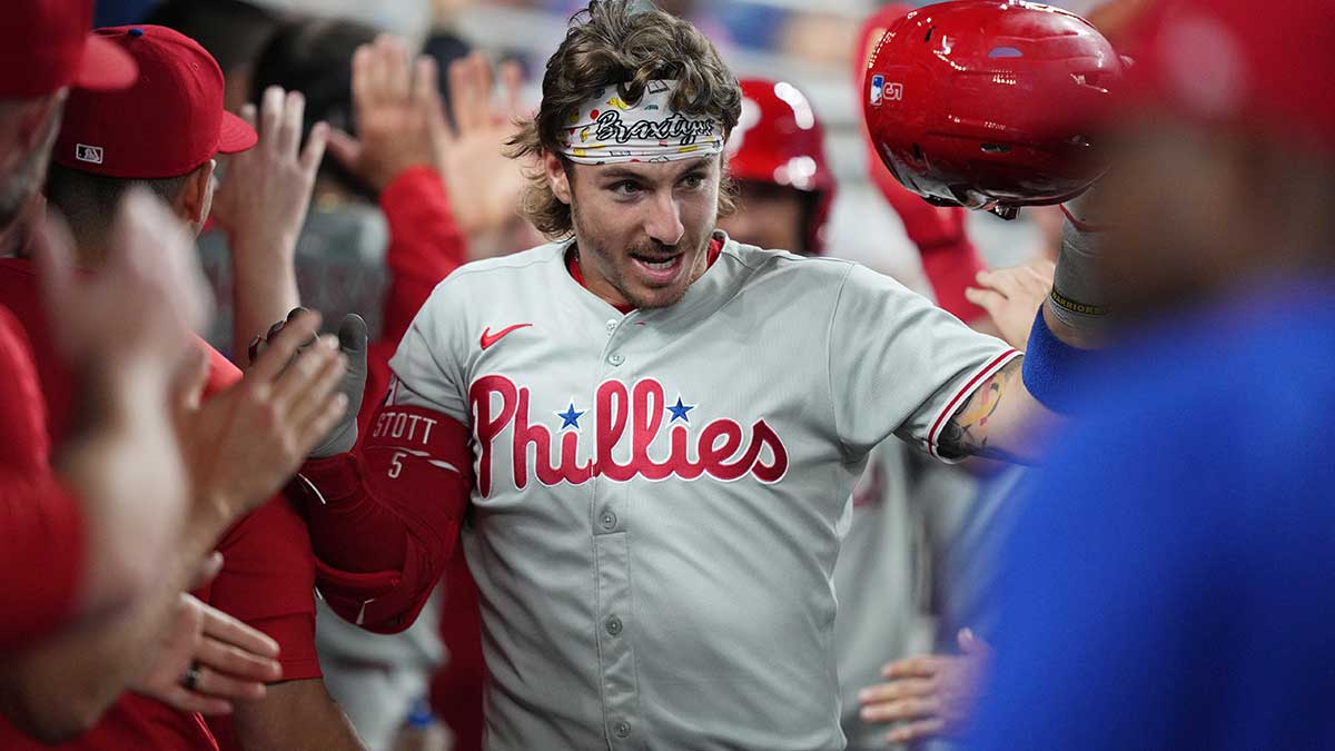 Stott catches Marlins by surprise, Castellanos saves the day in right ...