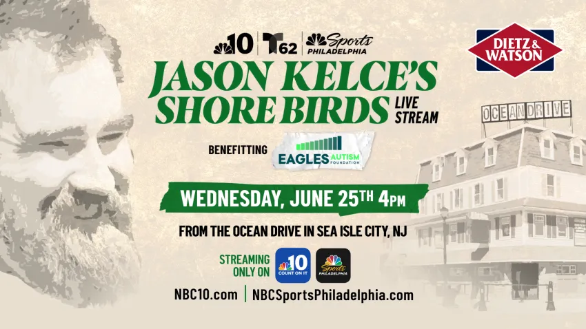 Watch Jason Kelce’s Shore Birds live June 25 at 4 p.m. – NBC Sports ...