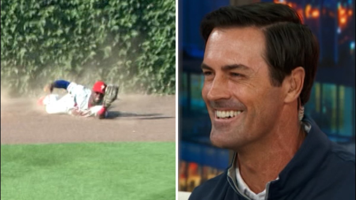 Watch Cole Hamels all smiles watching the final out of no-hitter – NBC ...