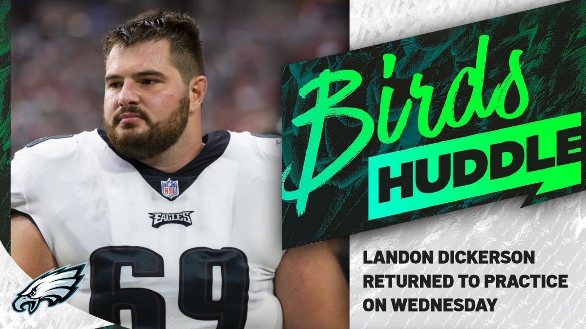 He’s back! – Landon Dickerson returns to practice on Wednesday – NBC ...