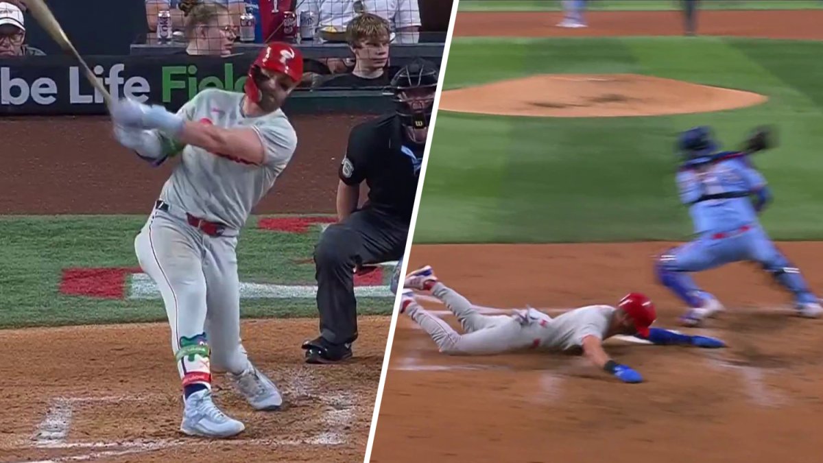 Watch Bryce Harper’s RBI double gets Phillies on the board – NBC Sports ...