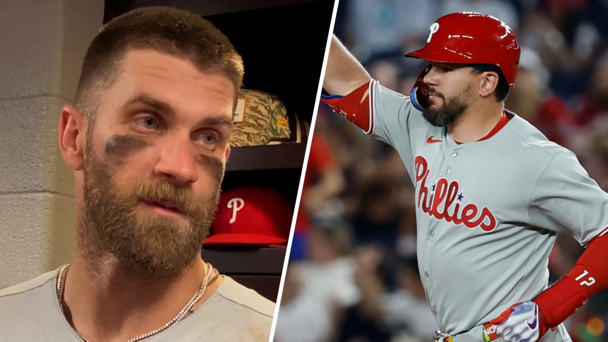 Watch Bryce Harper praise Kyle Schwarber’s clutch gene – NBC Sports ...