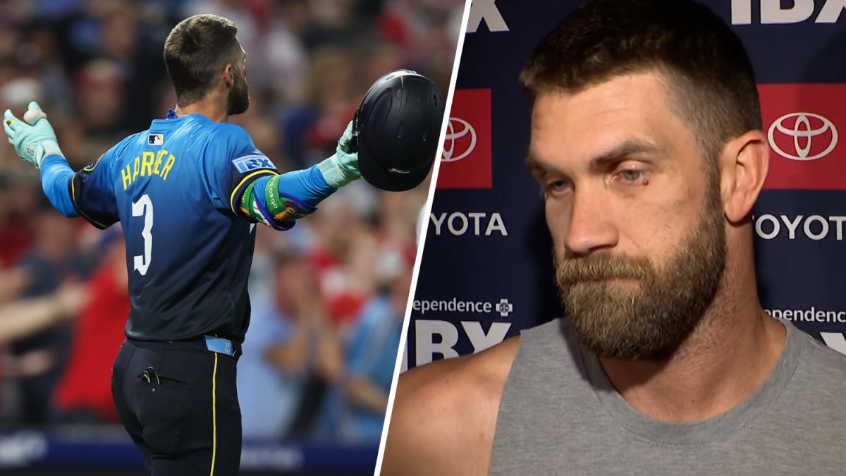 Watch Bryce Harper, Rob Thomson react to Harper’s ejection – NBC Sports Philadelphia