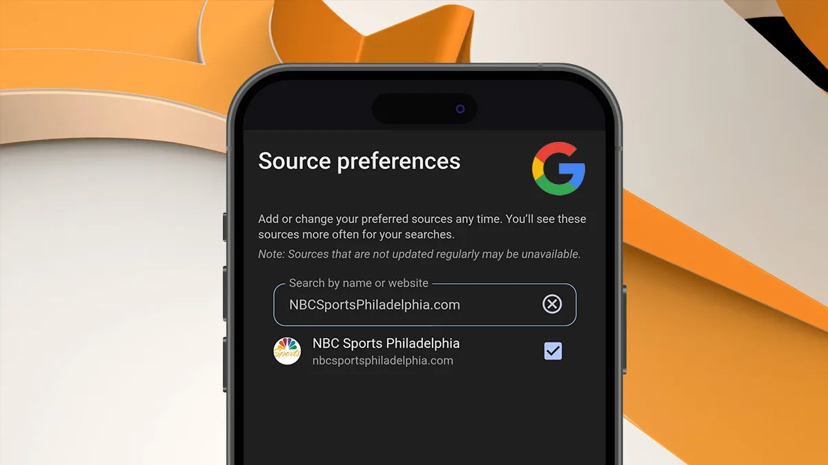 How to add NBC Sports Philadelphia as a Google preferred source – NBC ...