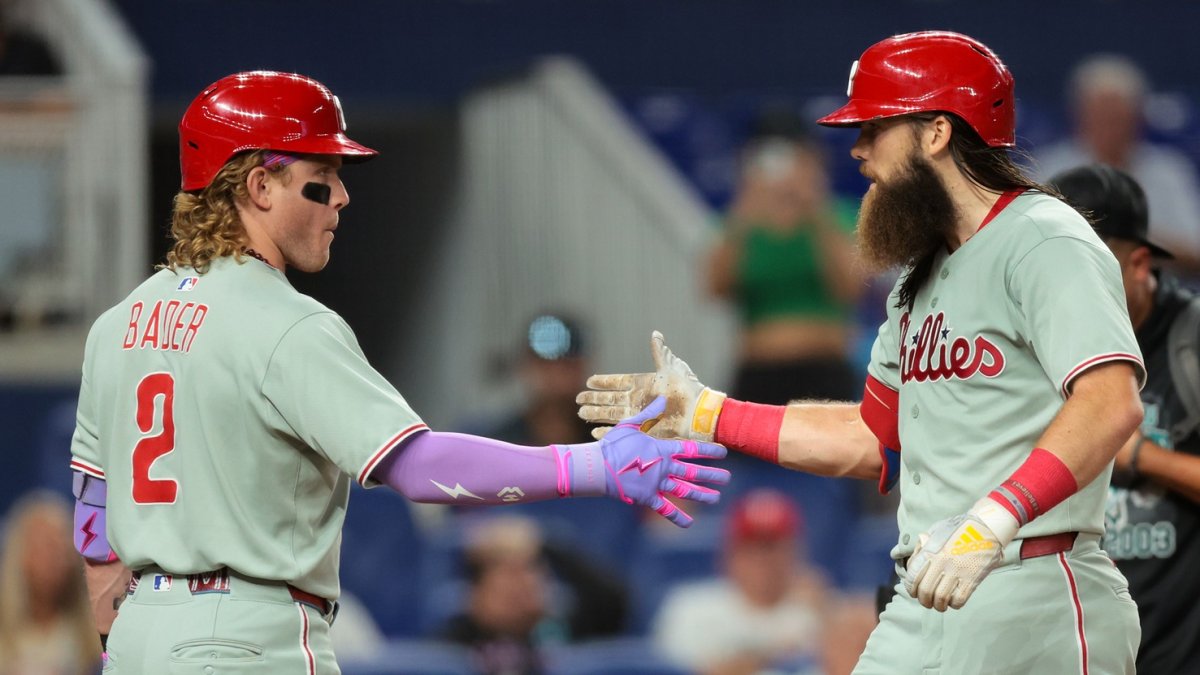 Phillies’ outfielders power the way to series-opening win over Marlins ...