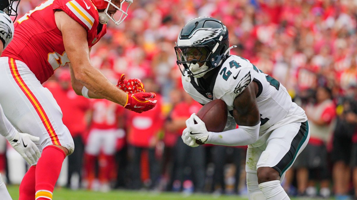 Eagles’ Andrew Mukuba gets praise, flak from teammates after INT – NBC ...