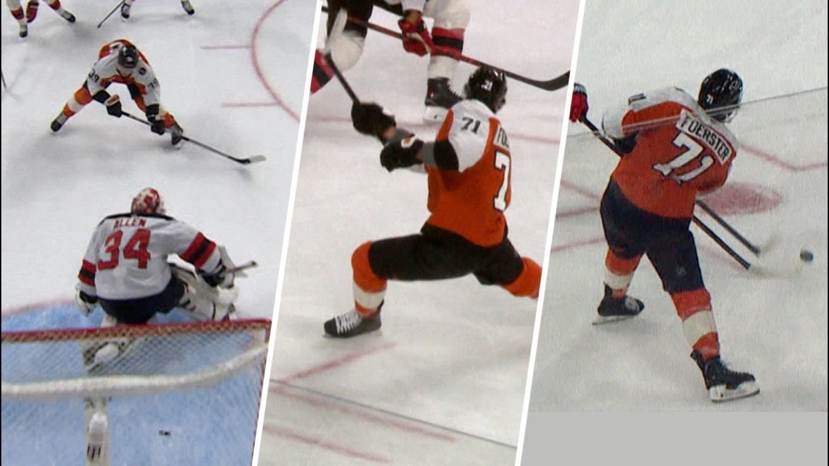 Watch Flyers score three goals in 26 seconds vs. Devils – NBC Sports ...