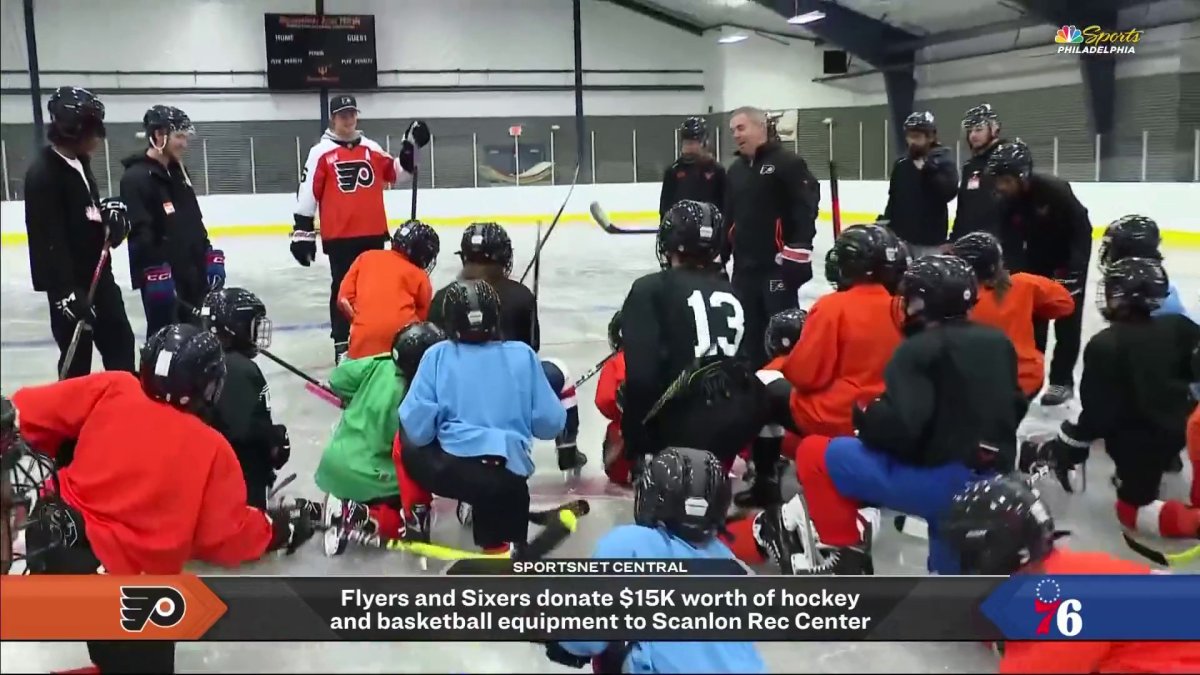Watch Flyers and Sixers donate $15k worth of sports equipment – NBC ...
