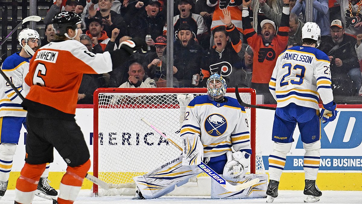 Flyers reel off three goals in 59 seconds to cruise past Sabres – NBC ...