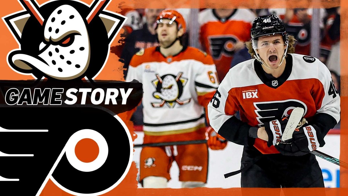 Watch Flyers beat Ducks thanks to big night from Trevor Zegras – NBC ...