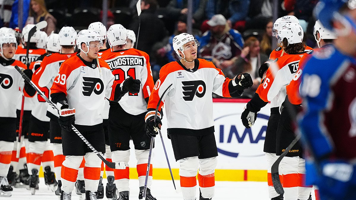 Owen Tippett scores hat trick, Flyers shock NHL-best Avalanche – NBC ...