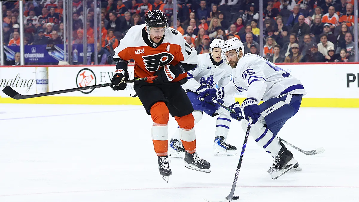 Flyers fall to Leafs in OT, lose Travis Konecny to upper-body injury ...