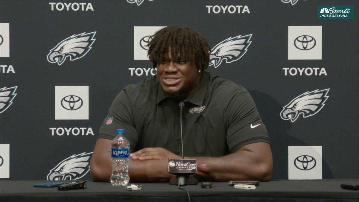 Jordan Davis explains how his mom became a huge Eagles fan – NBC Sports ...
