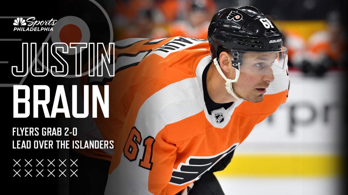 Justin Braun puts the Flyers up 2-0 in the 1st period over the ...