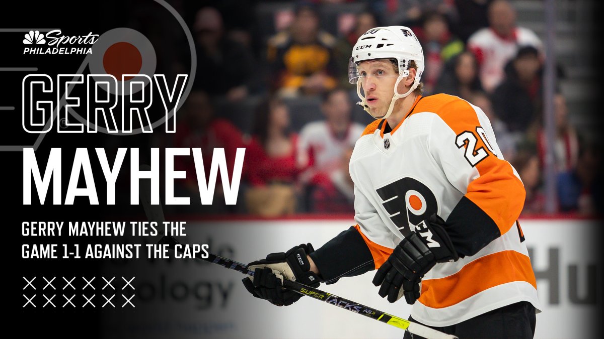 Flyers’ Gerry Mayhew ties the game, 1-1, against the Capitals – NBC ...