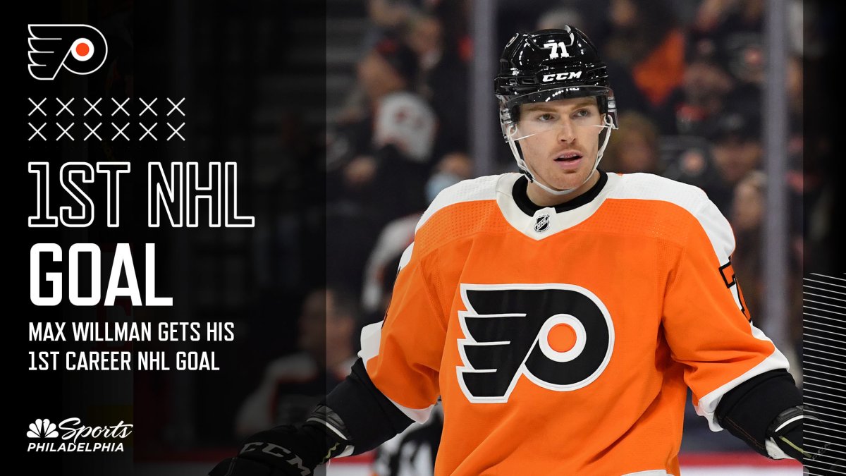 Flyers’ Max Willman scores his 1st career NHL goal – NBC Sports ...