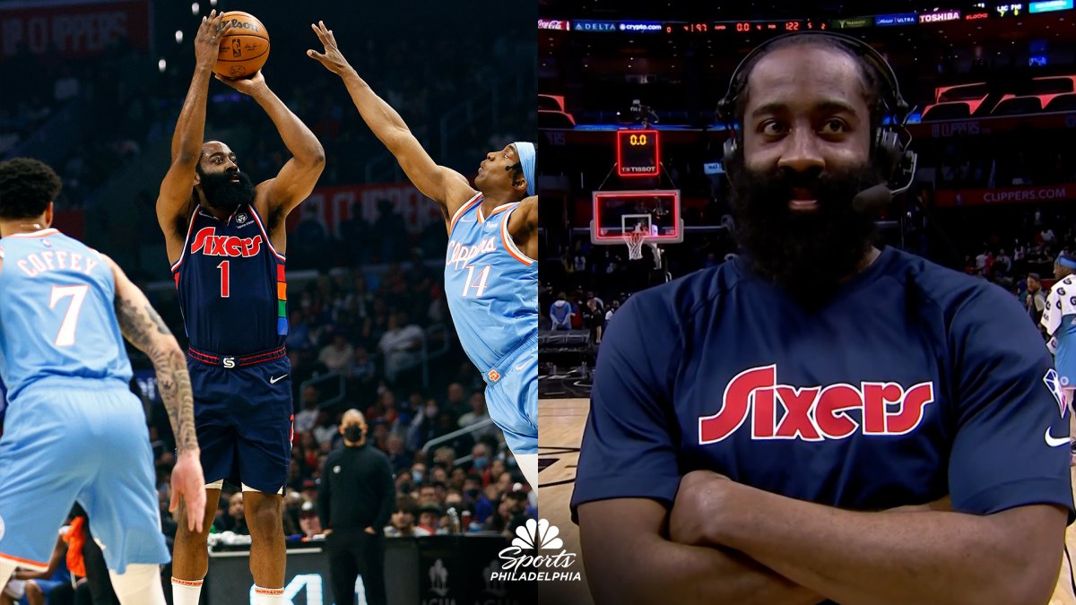 James Harden’s first walk-off interview as a Philadelphia 76er – NBC ...
