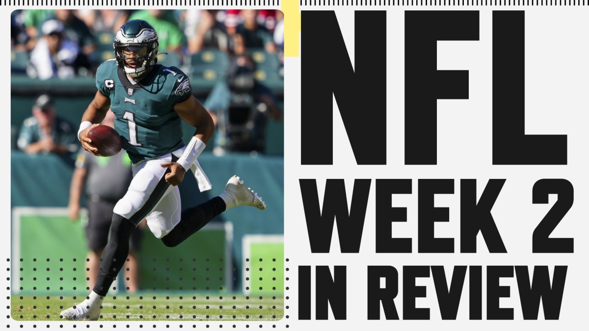 NFL Week 2 in review: Jalen Hurts struggles to find rhythm – NBC Sports ...