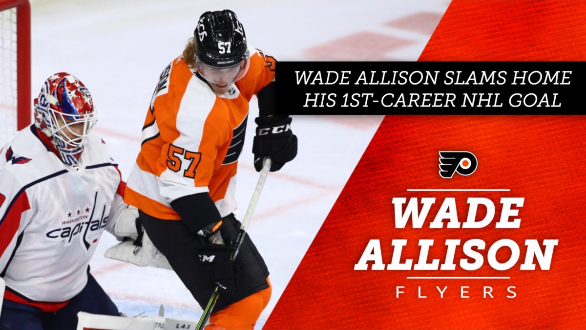 Flyers’ Wade Allison slams home his 1st career NHL goal – NBC Sports Philadelphia
